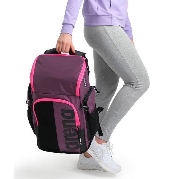 Arena Team Backpack 45 - Plum/Neon Pink - Tri To Swim