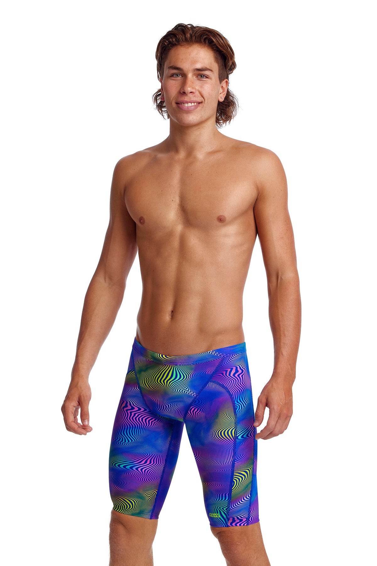 Funky Trunks Mens Training Jammers - Screen Time - Tri To Swim