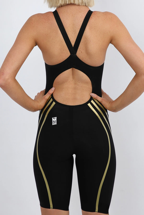 Engine Wingskin Bullet Female Open Back - Black/Gold - Tri To Swim